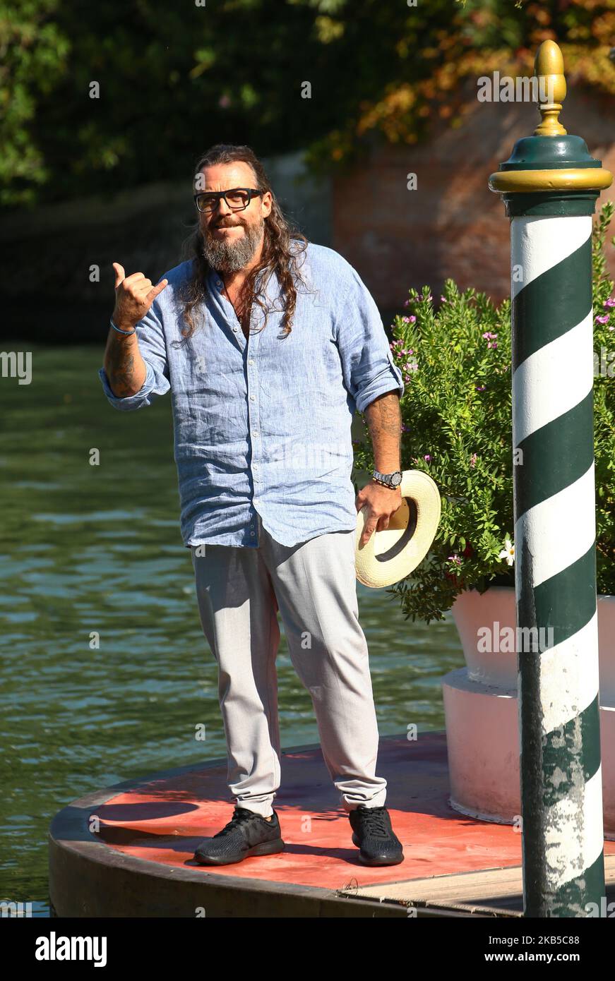 Mirko Frezza is seen arriving at the 76th Venice Film Festival on ...