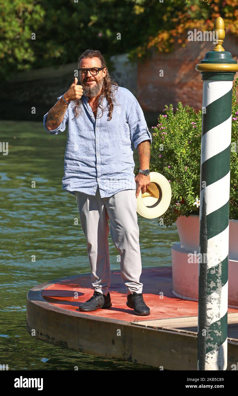 Mirko Frezza is seen arriving at the 76th Venice Film Festival on ...