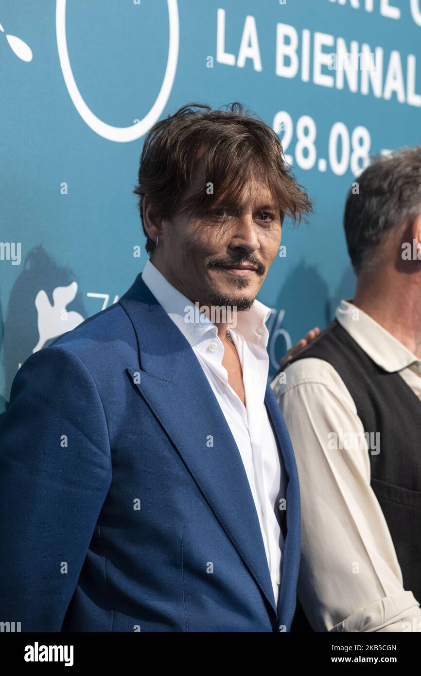 US actor Johnny Depp attends a photocall for the film ''Waiting for the ...