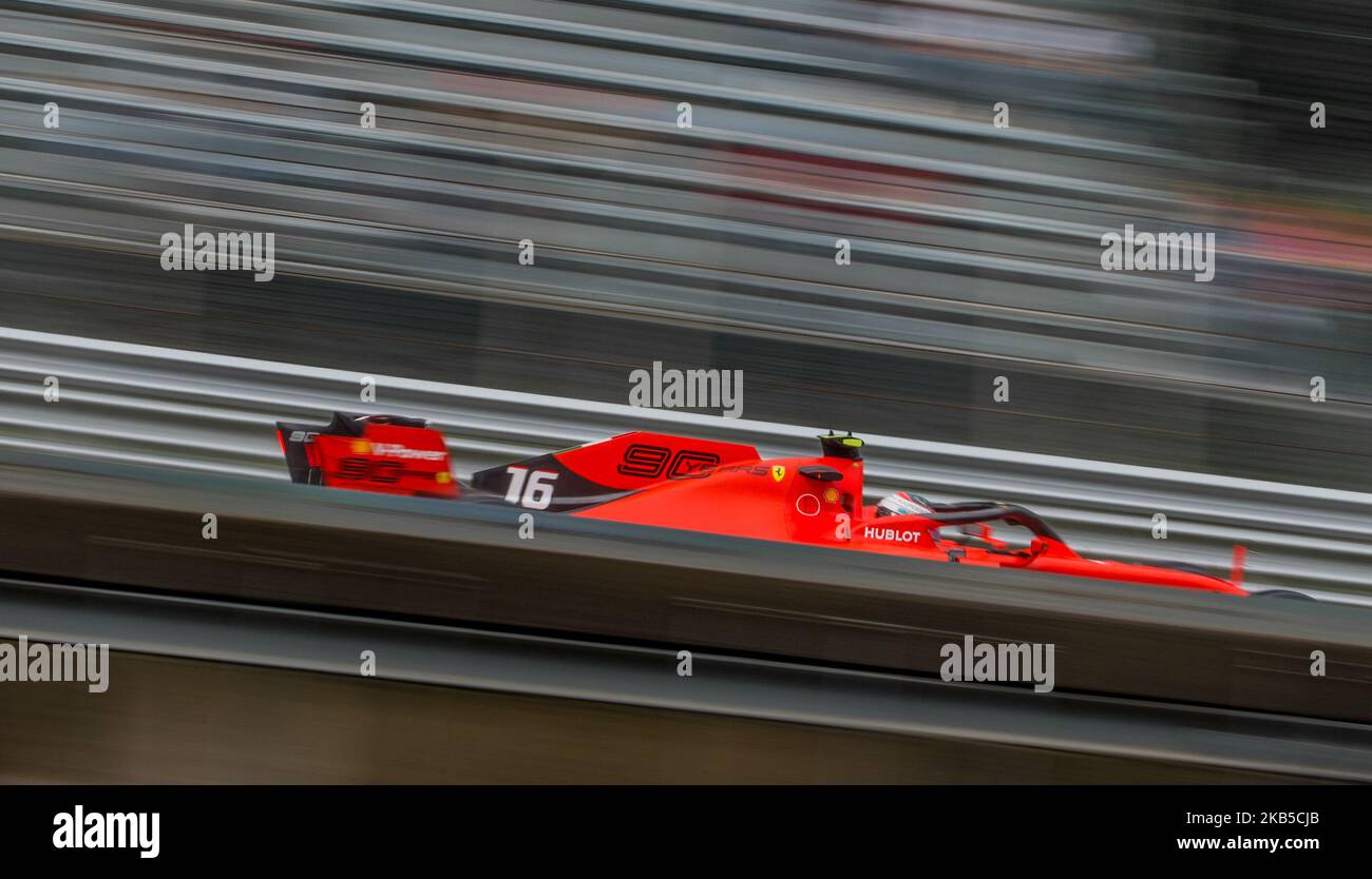 Charles Leclerc of Monte-Carlo and Scuderia Ferrari driver goes during ...