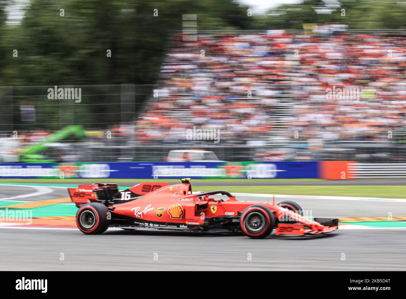 Charles Leclerc driving the (16) Scuderia Ferrari Mission Winnow on ...