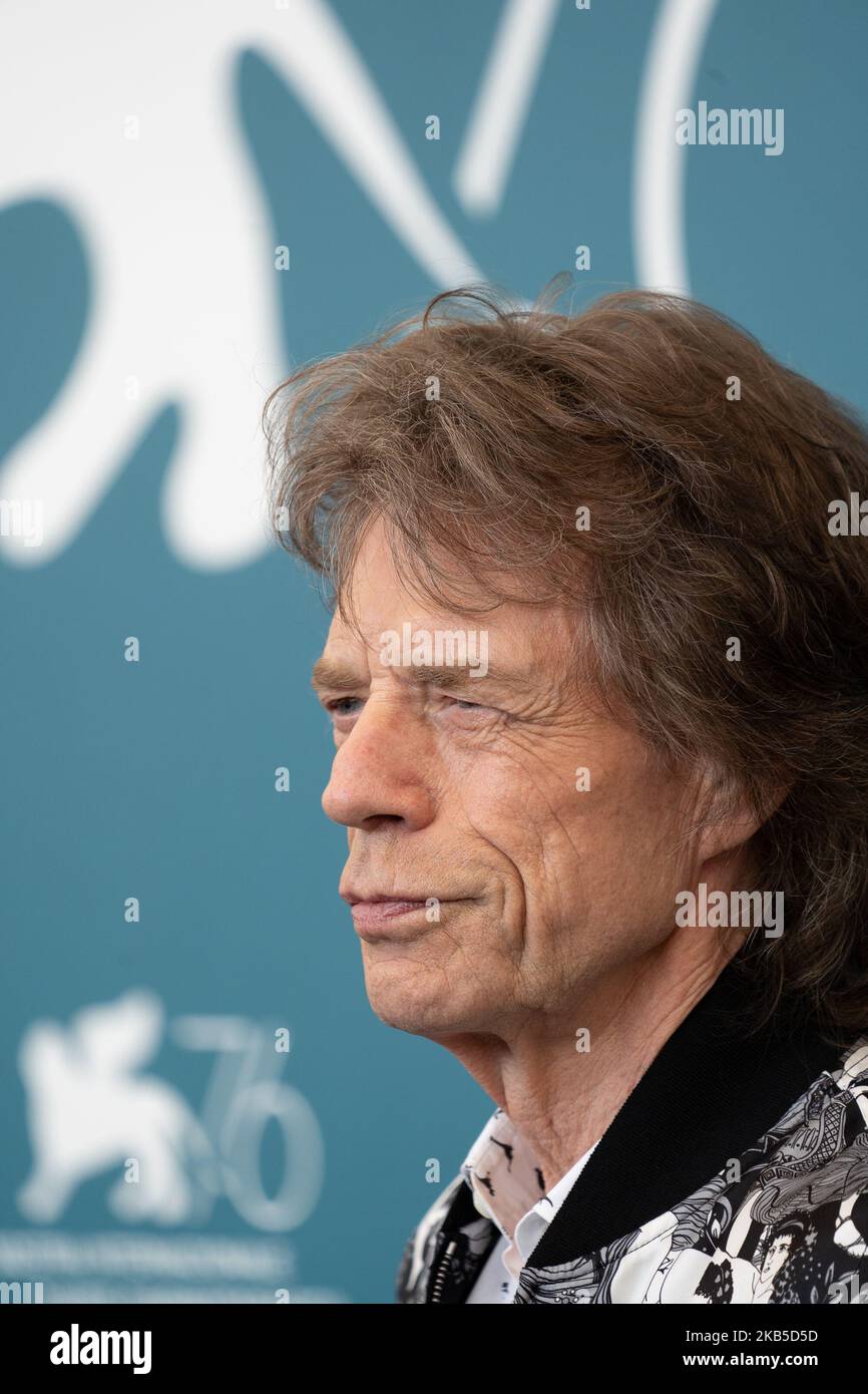 Mick Jagger attends ''The Burnt Orange Heresy'' photocall during the ...