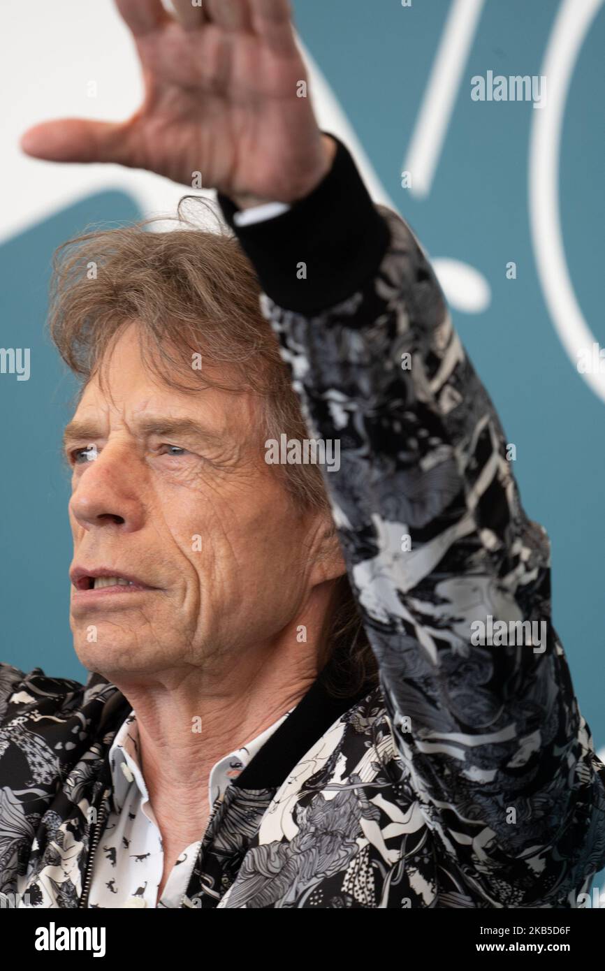 Mick Jagger attends ''The Burnt Orange Heresy'' photocall during the ...