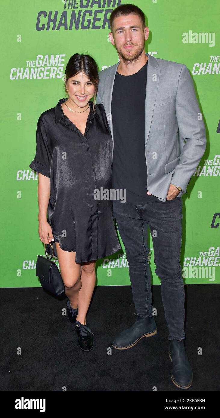 HOLLYWOOD, LOS ANGELES, CALIFORNIA, USA - SEPTEMBER 05: Daniella Monet and Andrew Gardner arrive ...