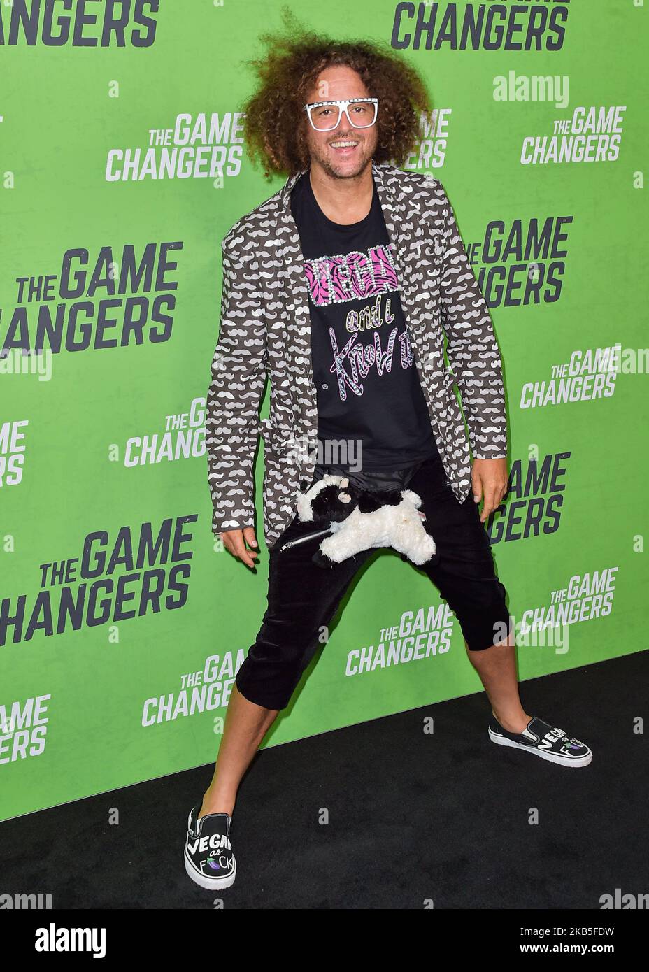 HOLLYWOOD, LOS ANGELES, CALIFORNIA, USA - SEPTEMBER 05: Redfoo arrives ...