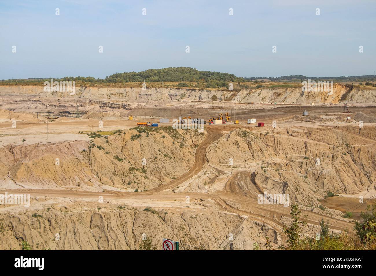 Amber open pit mine, on the largest in the world amber deposit is seen ...