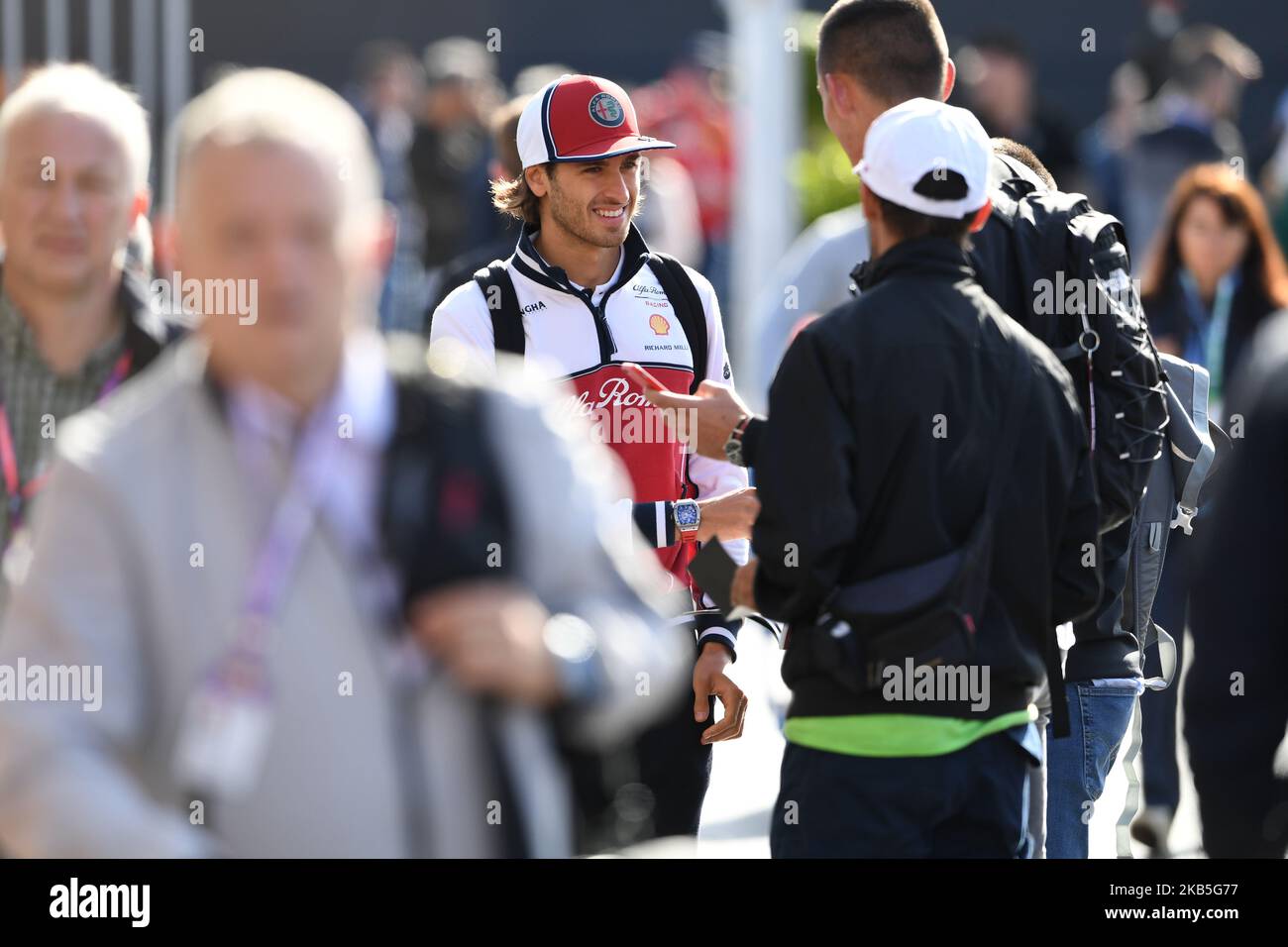 Italian driver Antonio Giovinazzi of Italian team Alfa Romeo Racing ...