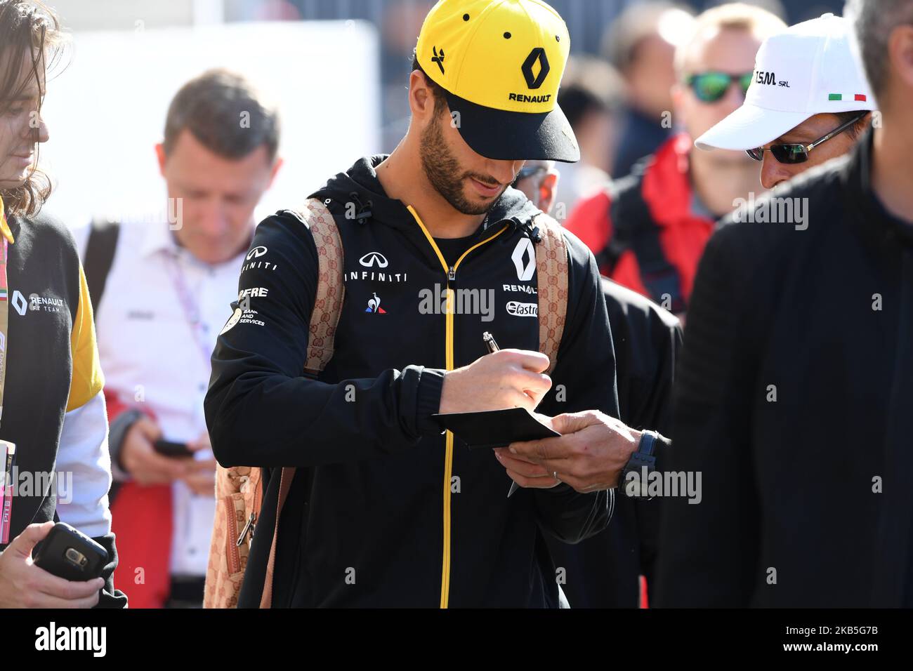 Australian driver Daniel Ricciardo of French team Renault F1 Team ...