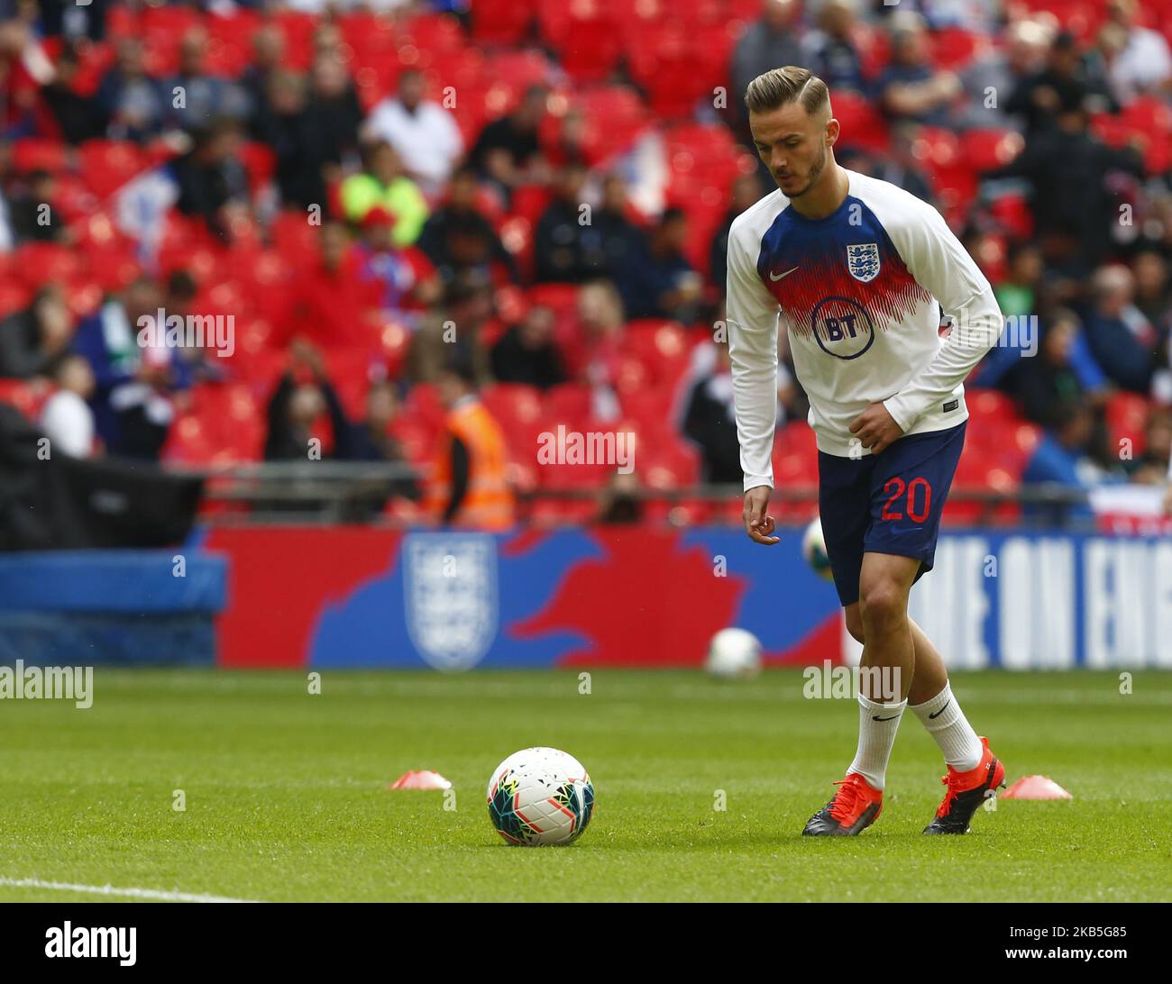 James Maddison of England during UEFA Euro 2020 Qualifier between ...
