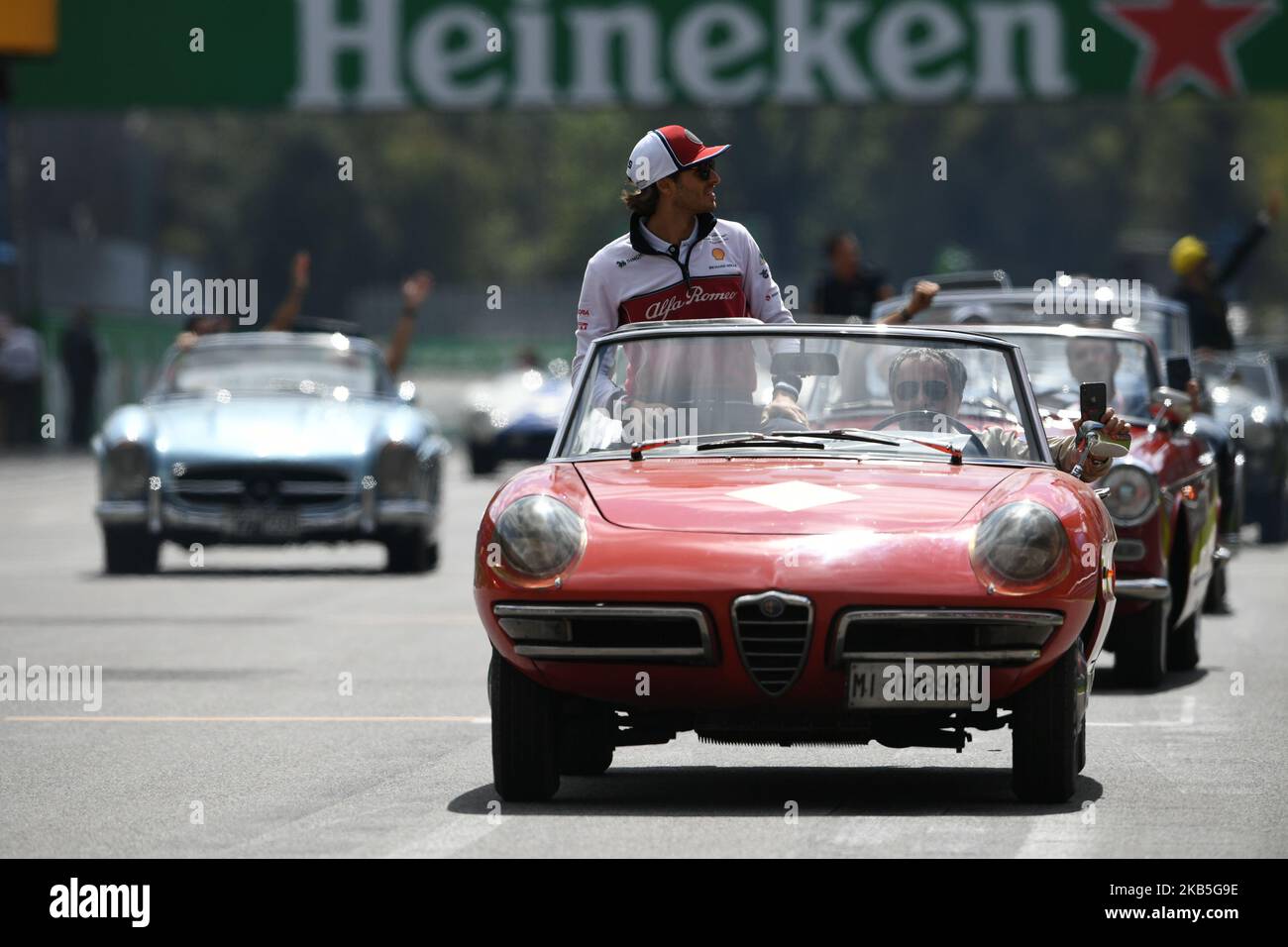 Italian driver Antonio Giovinazzi of Italian team Alfa Romeo Racing ...