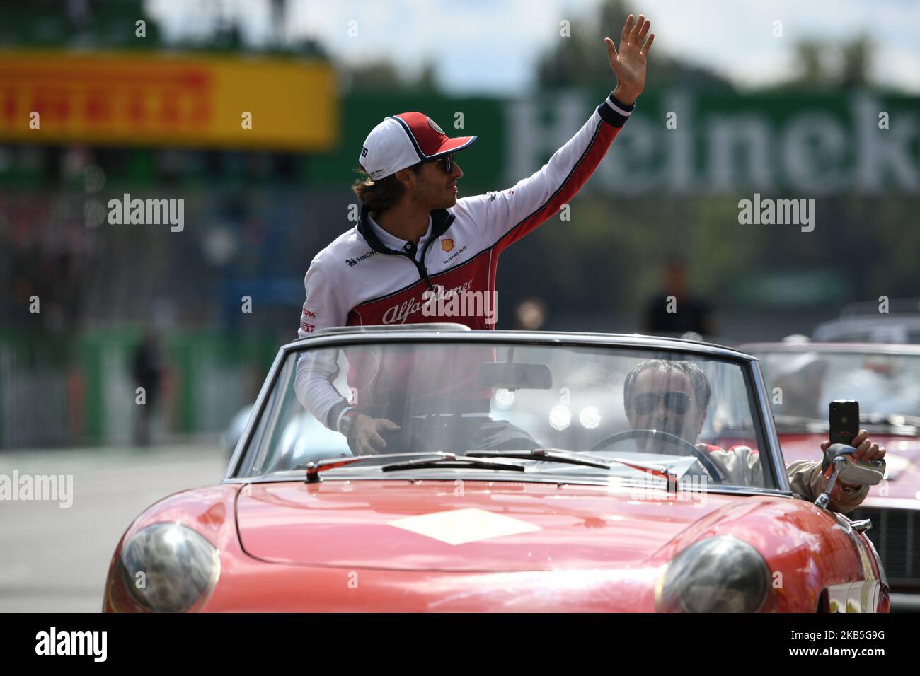 Italian driver Antonio Giovinazzi of Italian team Alfa Romeo Racing ...
