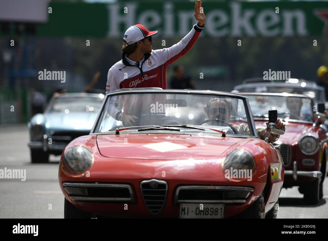 Italian driver Antonio Giovinazzi of Italian team Alfa Romeo Racing ...