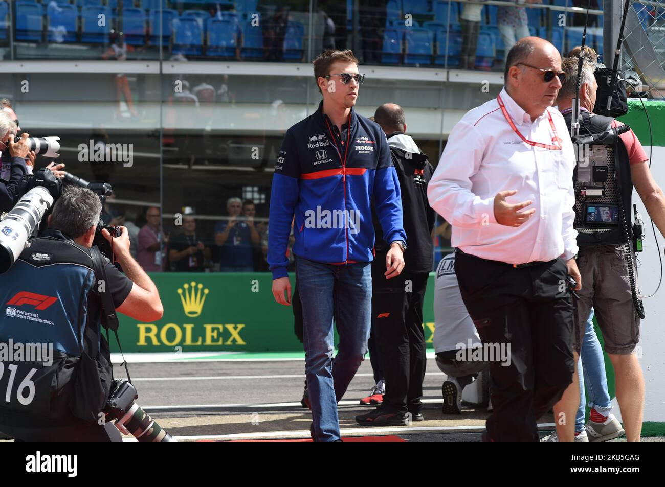 Russian driver Danil Kvyat of Italian team Red Bull Toro Rosso Honda ...