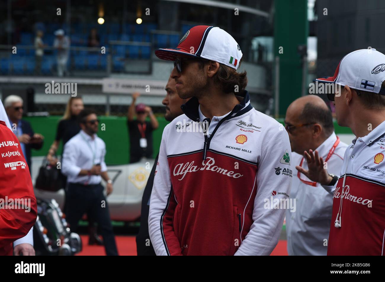 Italian driver Antonio Giovinazzi of Italian team Alfa Romeo Racing ...