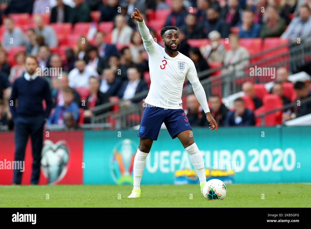 England defender Danny Rose makes his point during the UEFA Euro 2020 ...