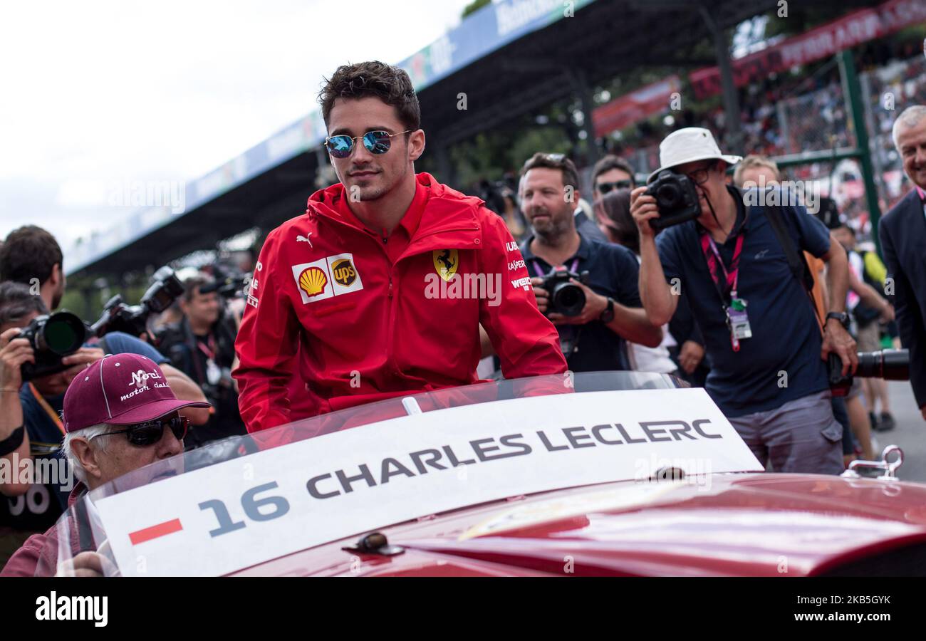 Charles Leclerc of Monte-Carlo and Scuderia Ferrari driver before the ...