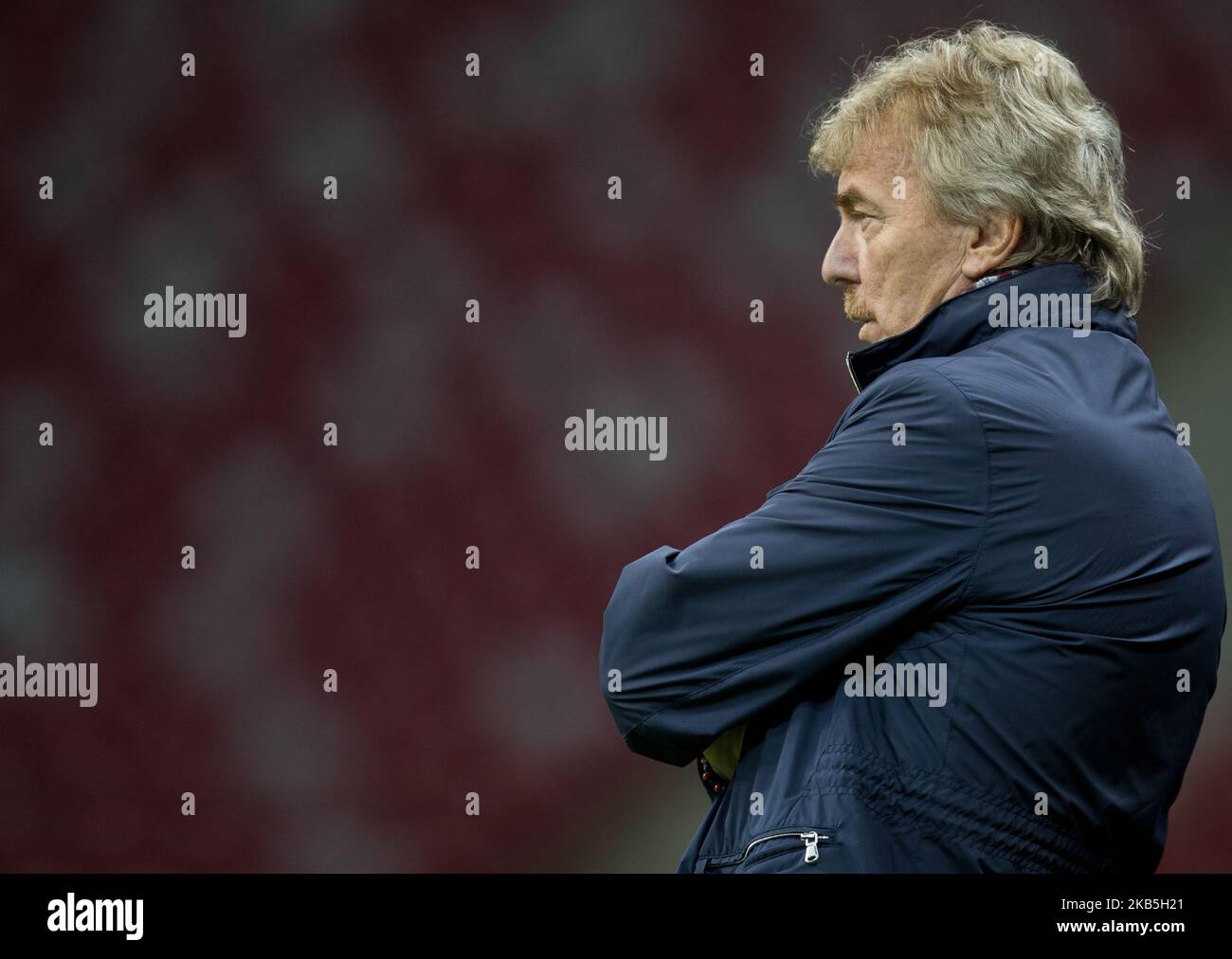 Zbigniew Boniek of Poland during a training session before EURO 2020 ...