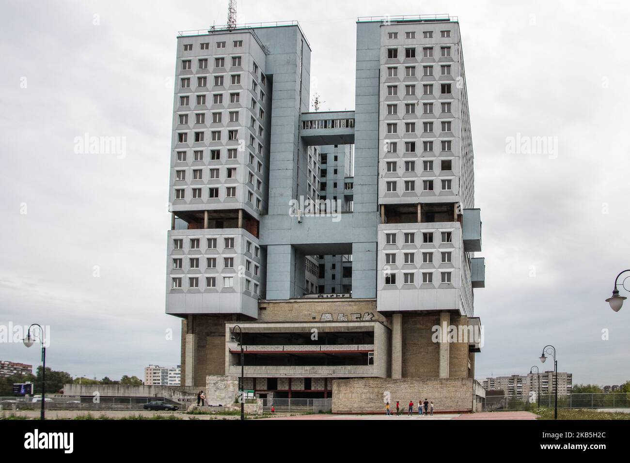 The House of Soviets is seen in Kaliningrad, Russia on 7th, September ...