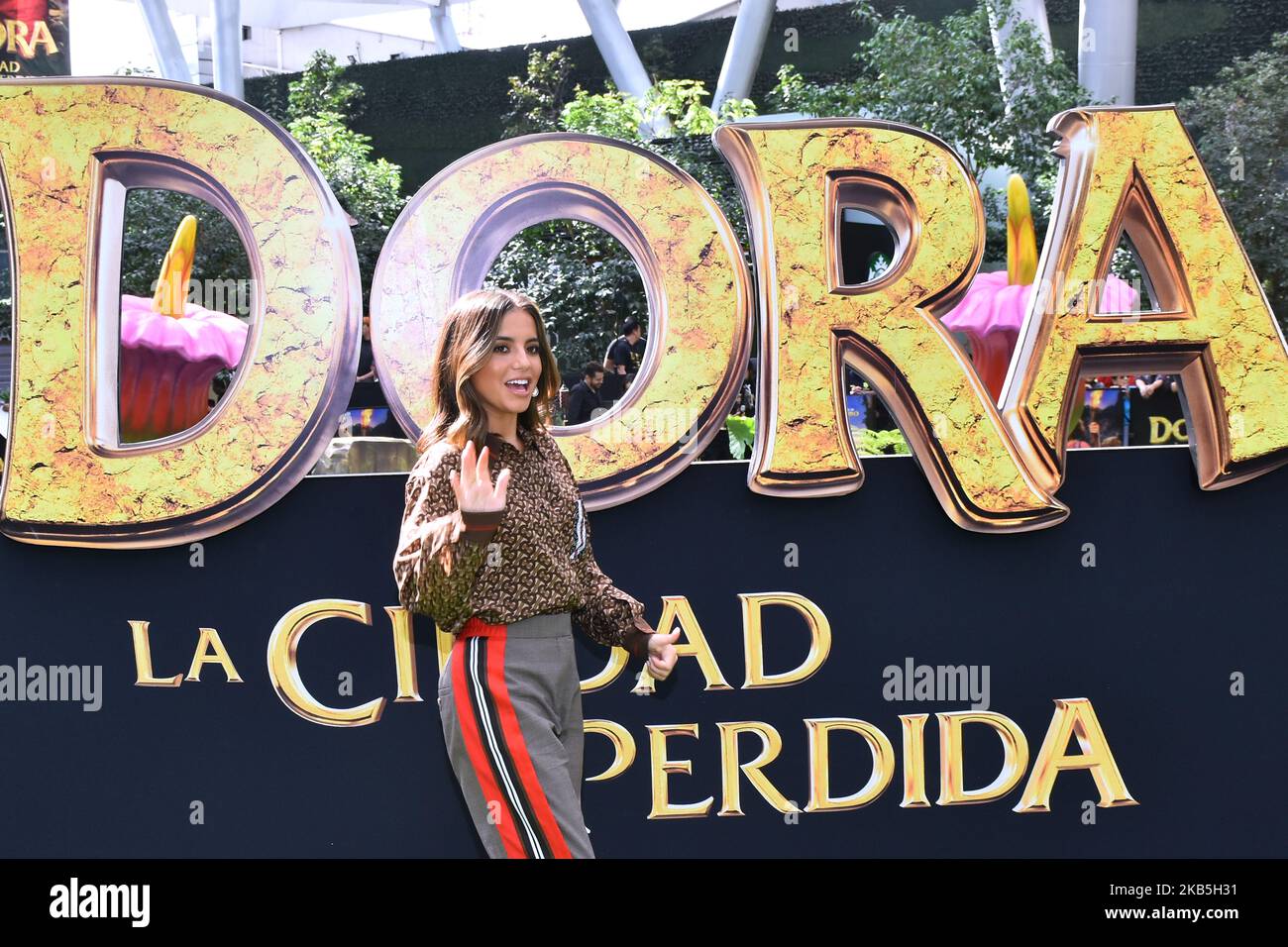 Isabela Moner poses for photos during a red carpet of Dora and the Lost ...