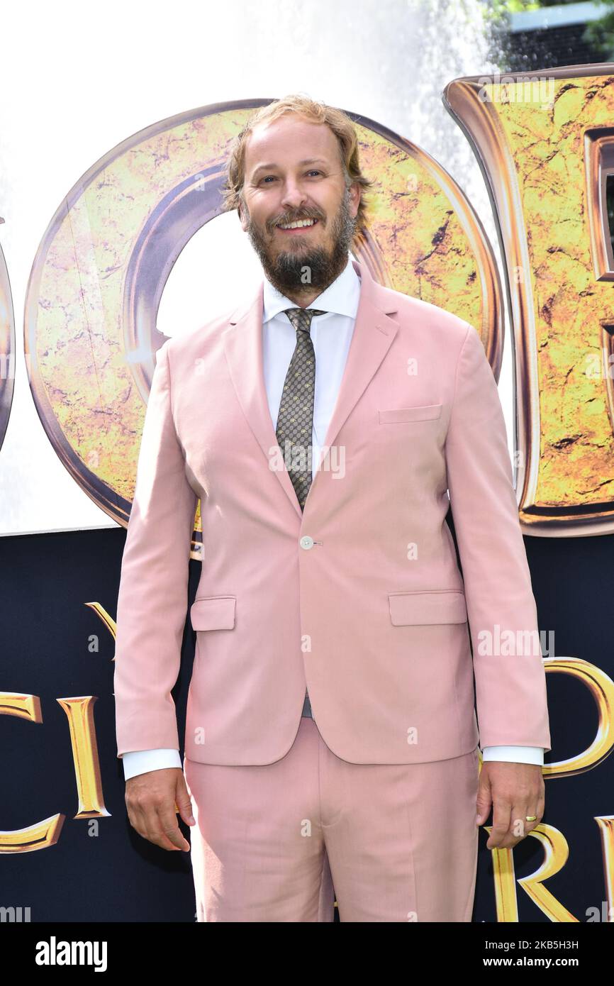 Director James Bobin poses for photos during a red carpet of Dora and ...