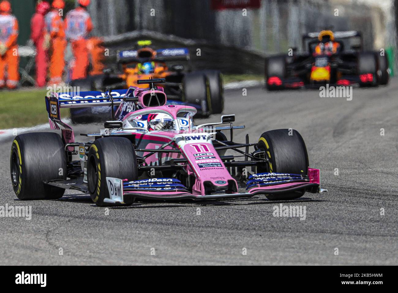 Sergio perez driving the 11 racing point f1 team hi-res stock ...