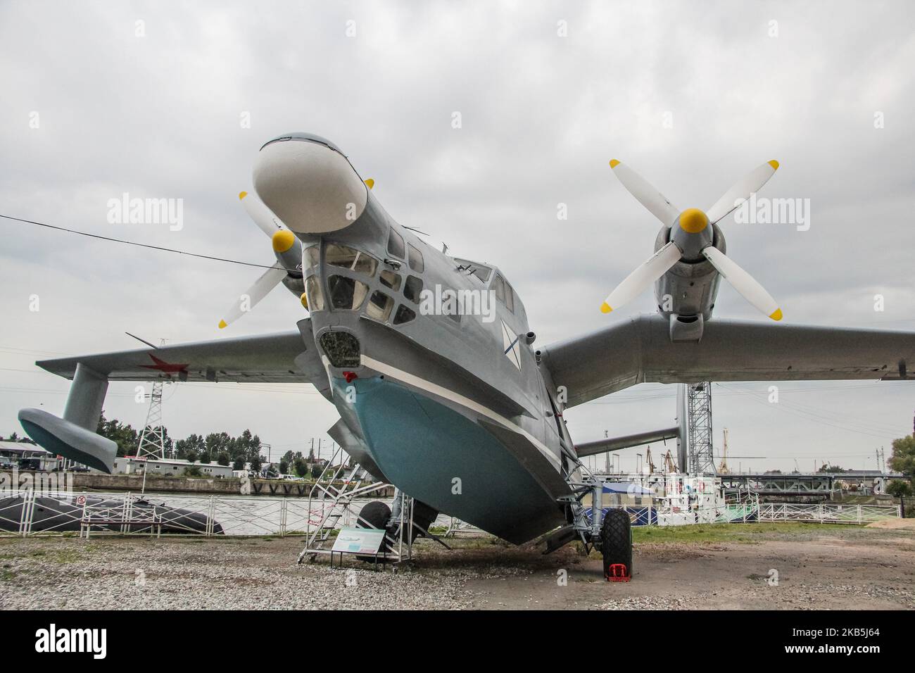 Soviet Beriev Be-12 Chayka urboprop-powered amphibious aircraft ...