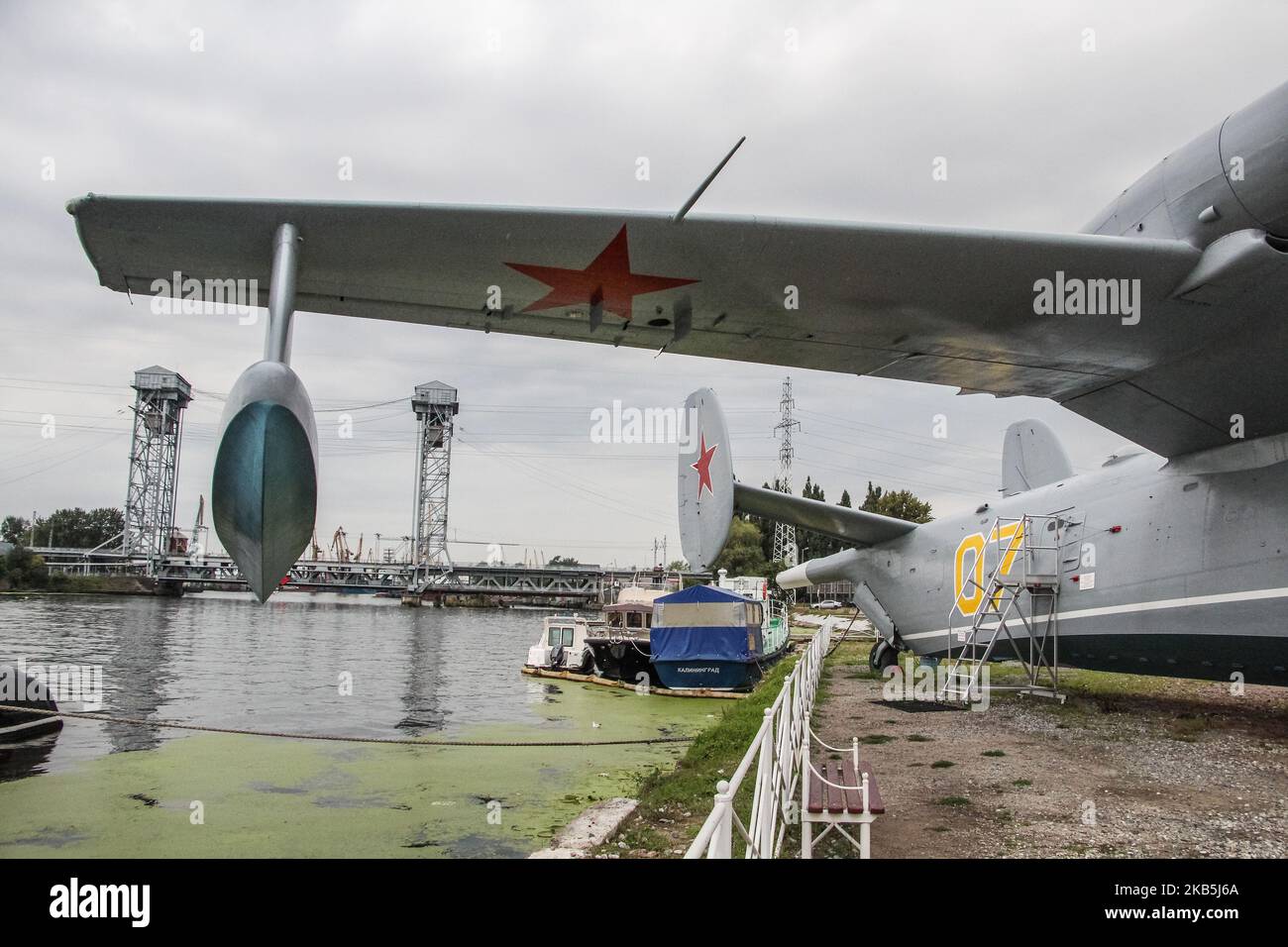 Soviet Beriev Be-12 Chayka urboprop-powered amphibious aircraft ...