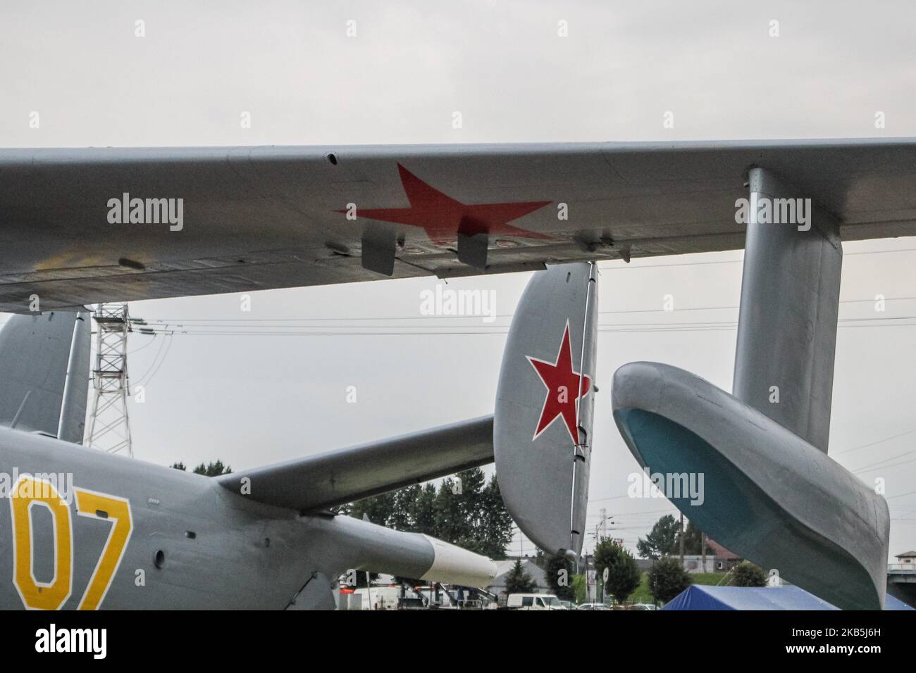 Soviet Beriev Be-12 Chayka urboprop-powered amphibious aircraft ...