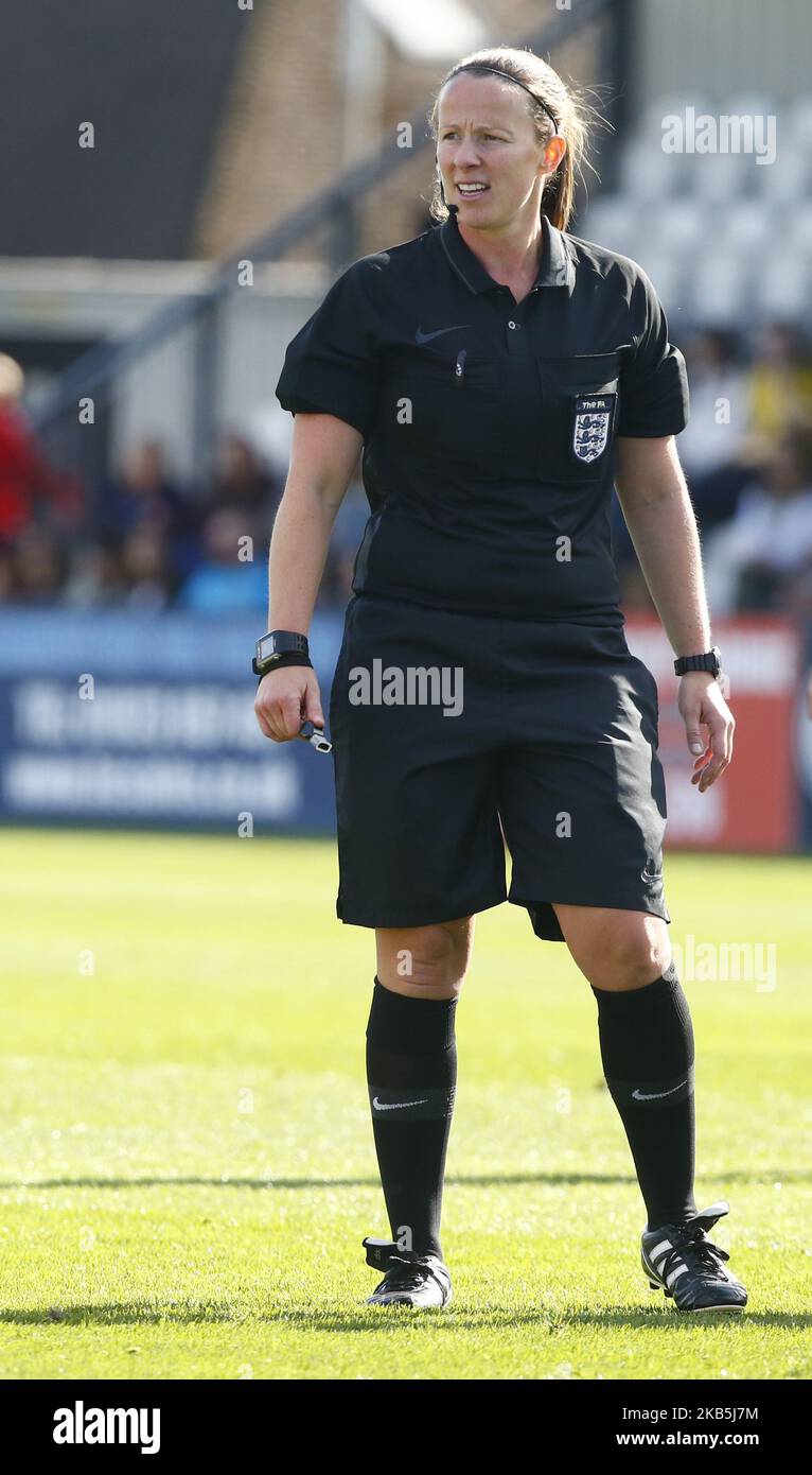 Referee Stacey Pearson during Barclay's FA Women's Super League match ...