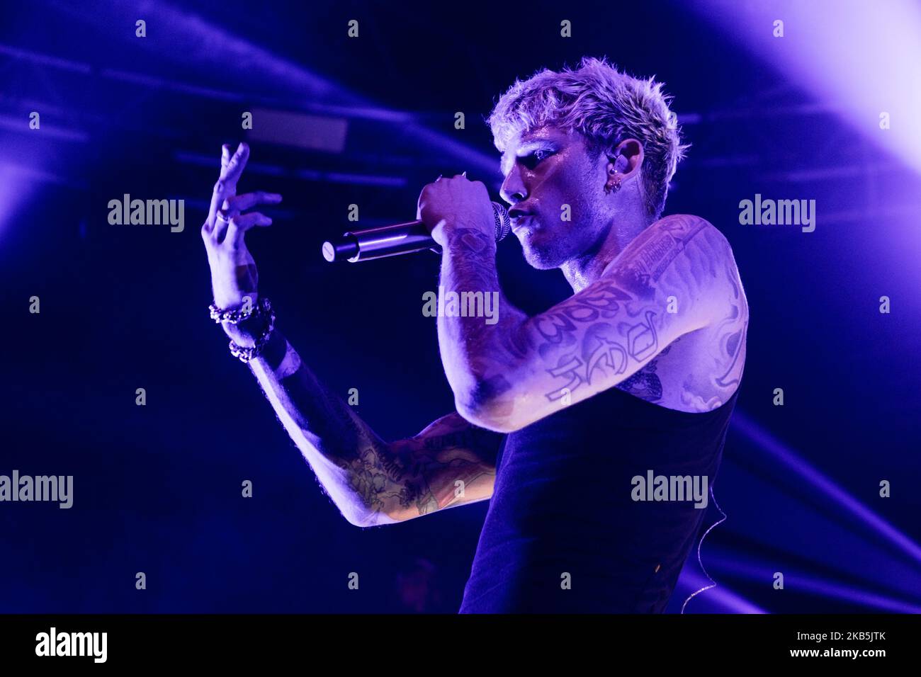 Machine Gun Kelly performs live at Fabrique in Milano, Italy, on ...