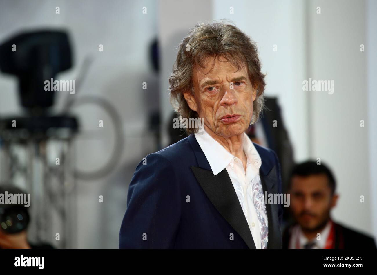 Mick Jagger walks the red carpet ahead of the "The Burnt Orange Heresy ...