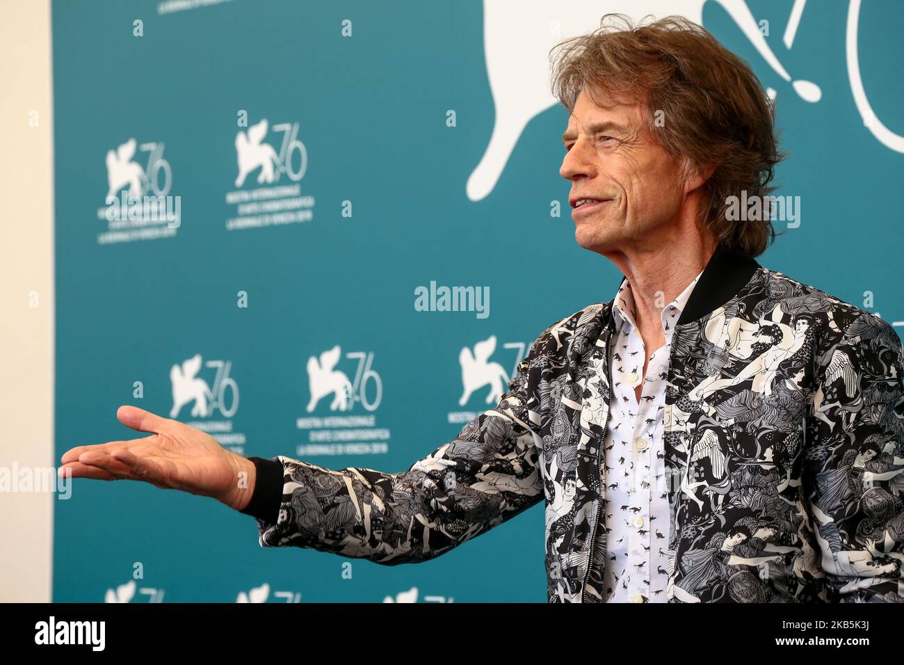 Mick Jagger attends "The Burnt Orange Heresy" photocall during the 76th ...