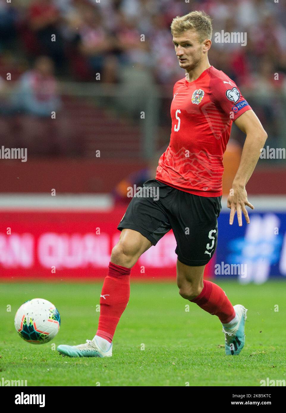 Stefan Posch (AUT) in action during the UEFA Euro 2020 qualifier ...
