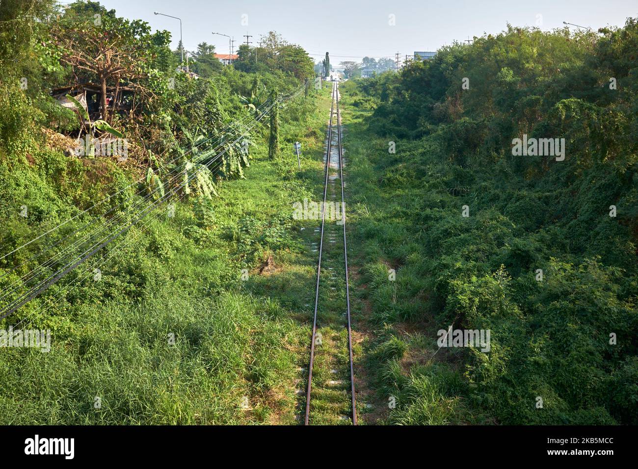 Railway Track Pattaya Thailand Stock Photo - Alamy