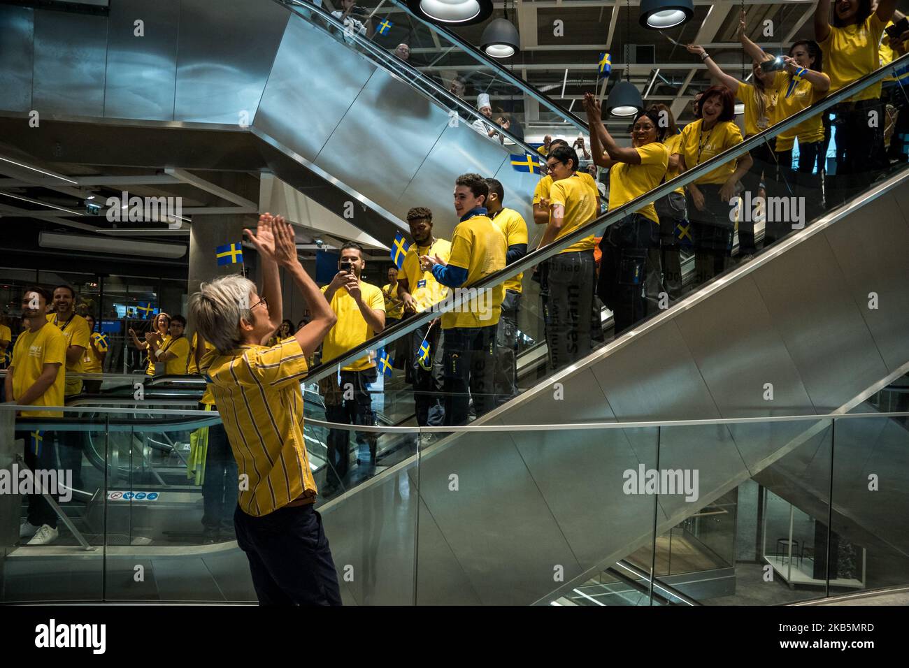 Ikea store manager Catherine Arnoux attends inauguration of the Ikea ...