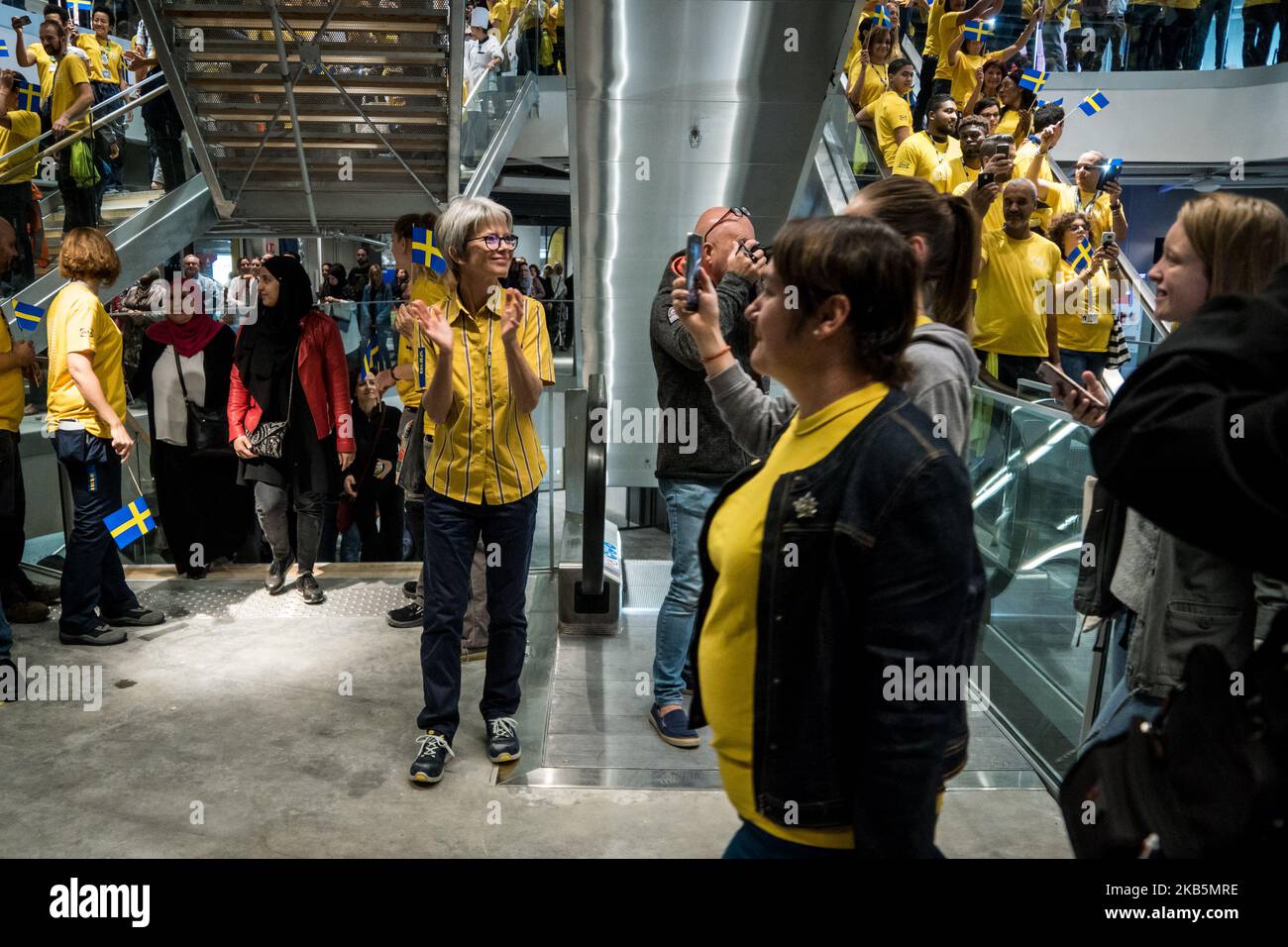 Ikea store manager Catherine Arnoux attends inauguration of the Ikea ...