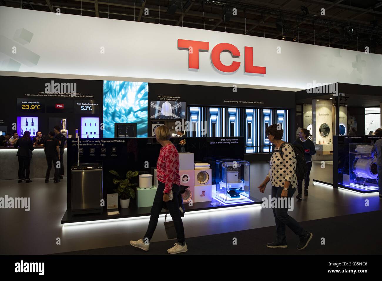 Visitors at TCL boot during the international electronics and ...