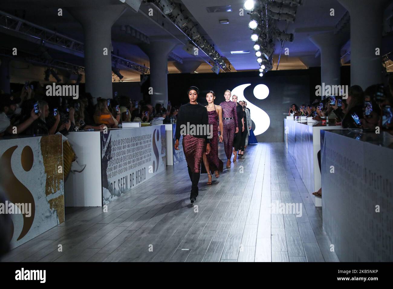 MANHATTAN, NEW YORK CITY, NEW YORK, USA - SEPTEMBER 10: Models walk the ...