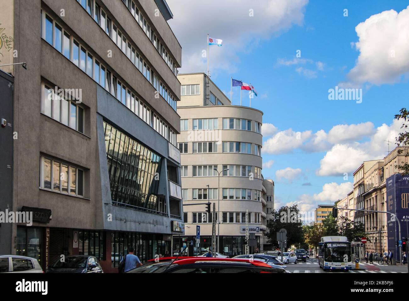 Insurance and Polish Ocean Lines building (PLO ) built in the modernist ...