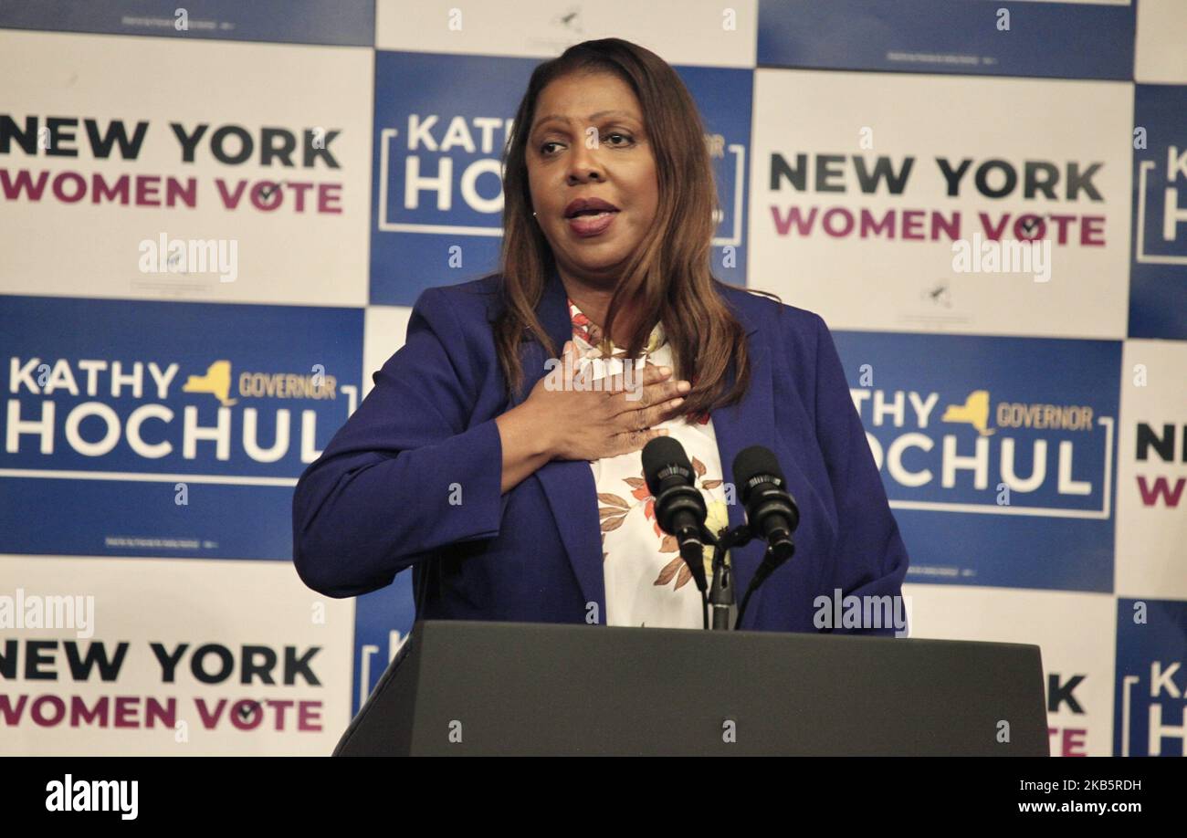 New York, USA. 3rd Nov, 2022. (NEW) Letitia James during US Vice ...