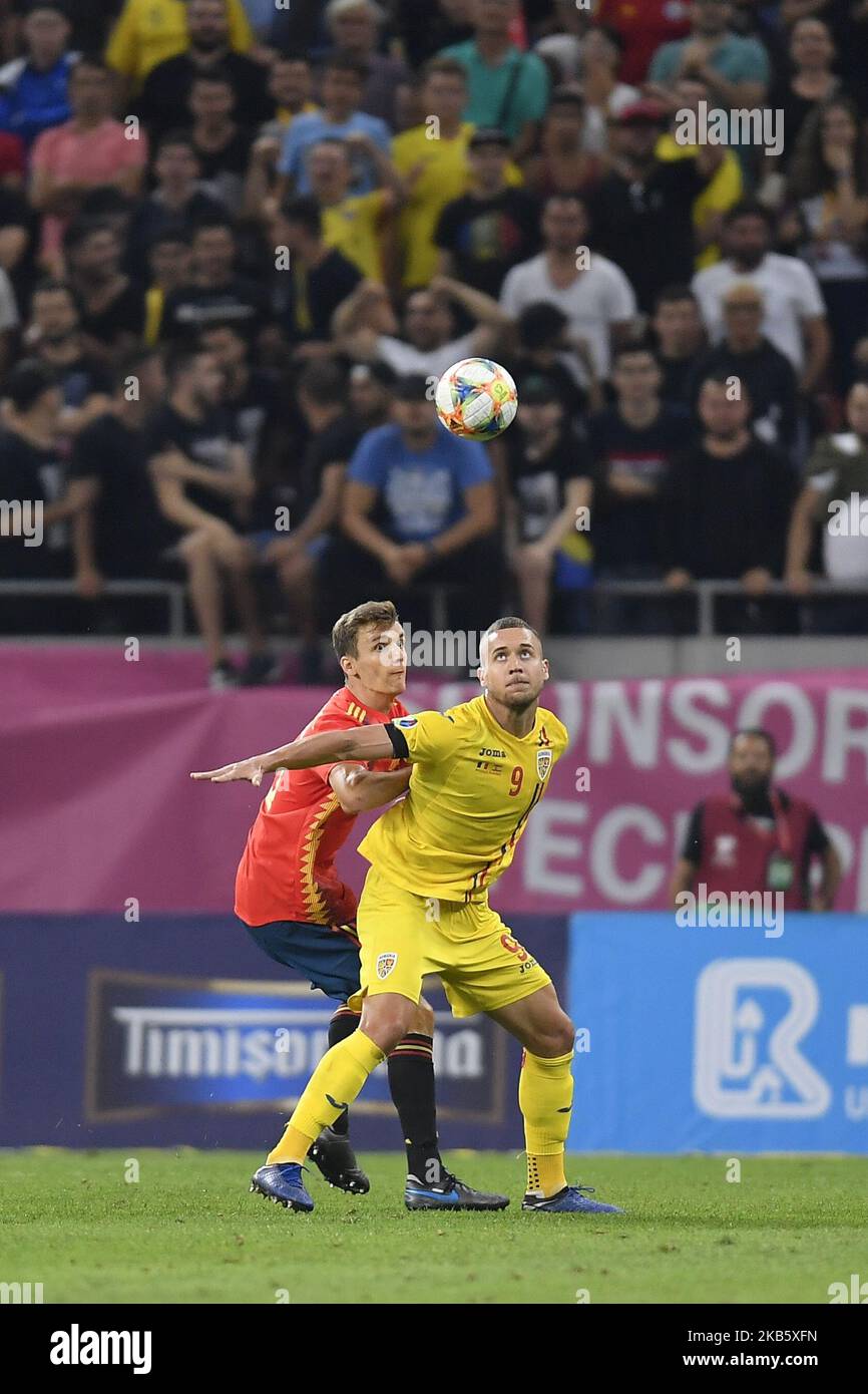 George Puscas of Romania in a action during the UEFA EURO 2020 group F ...