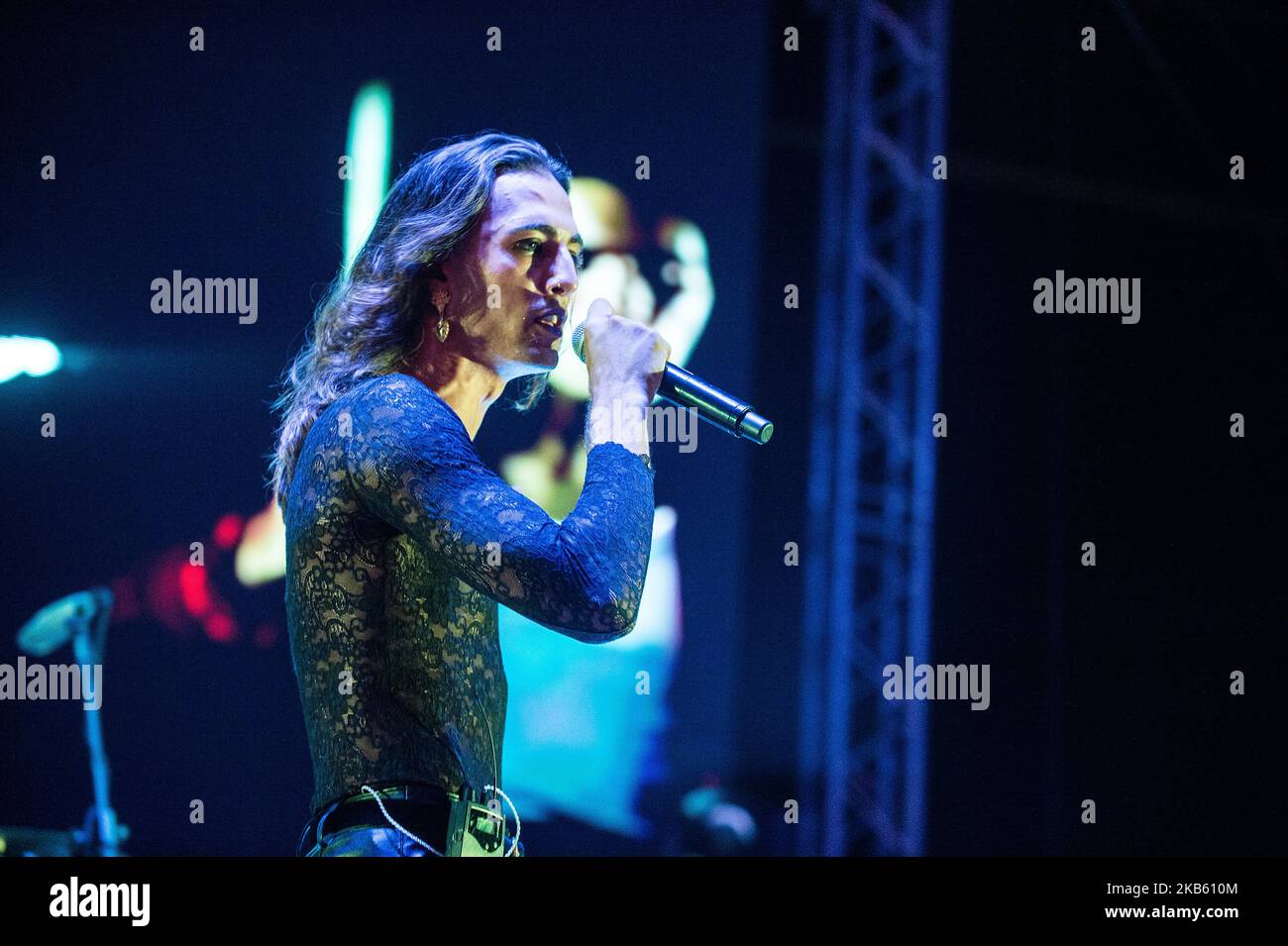 Maneskin performing live at Carroponte Milano, Italy, on September 14 ...