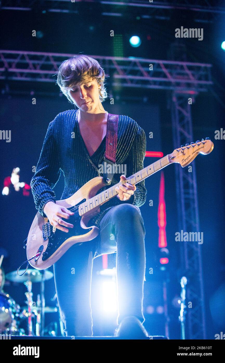 Maneskin performing live at Carroponte Milano, Italy, on September 14 ...
