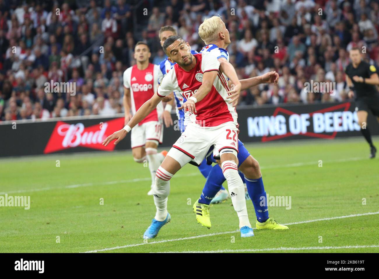Hakim Ziyech (Ajax) gestures during the 2019/20 Eredivisie fixture ...