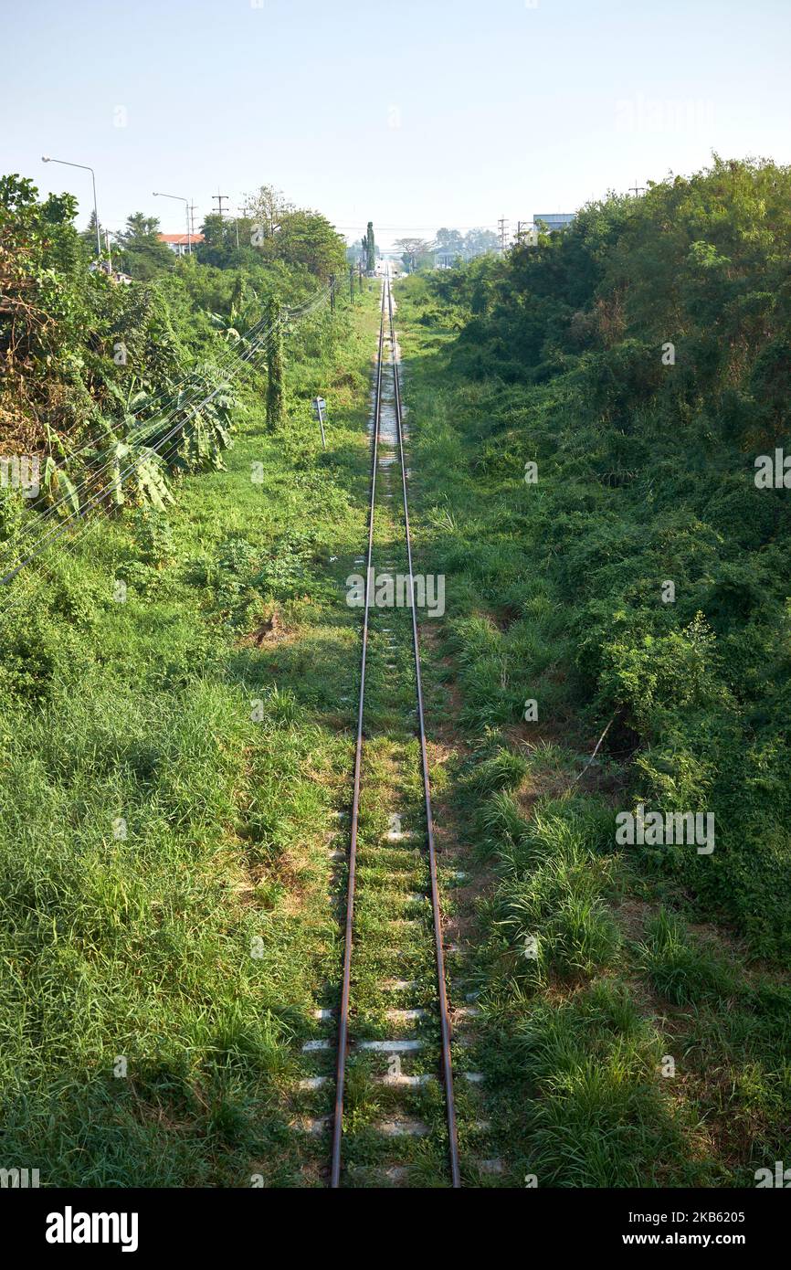 Railway Track Pattaya Thailand Stock Photo - Alamy