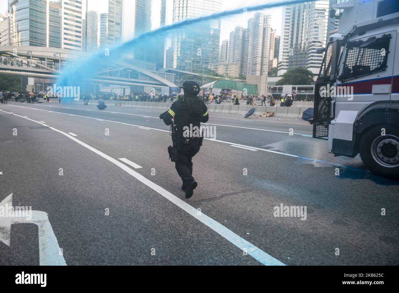Police water cannon truck hi-res stock photography and images - Alamy