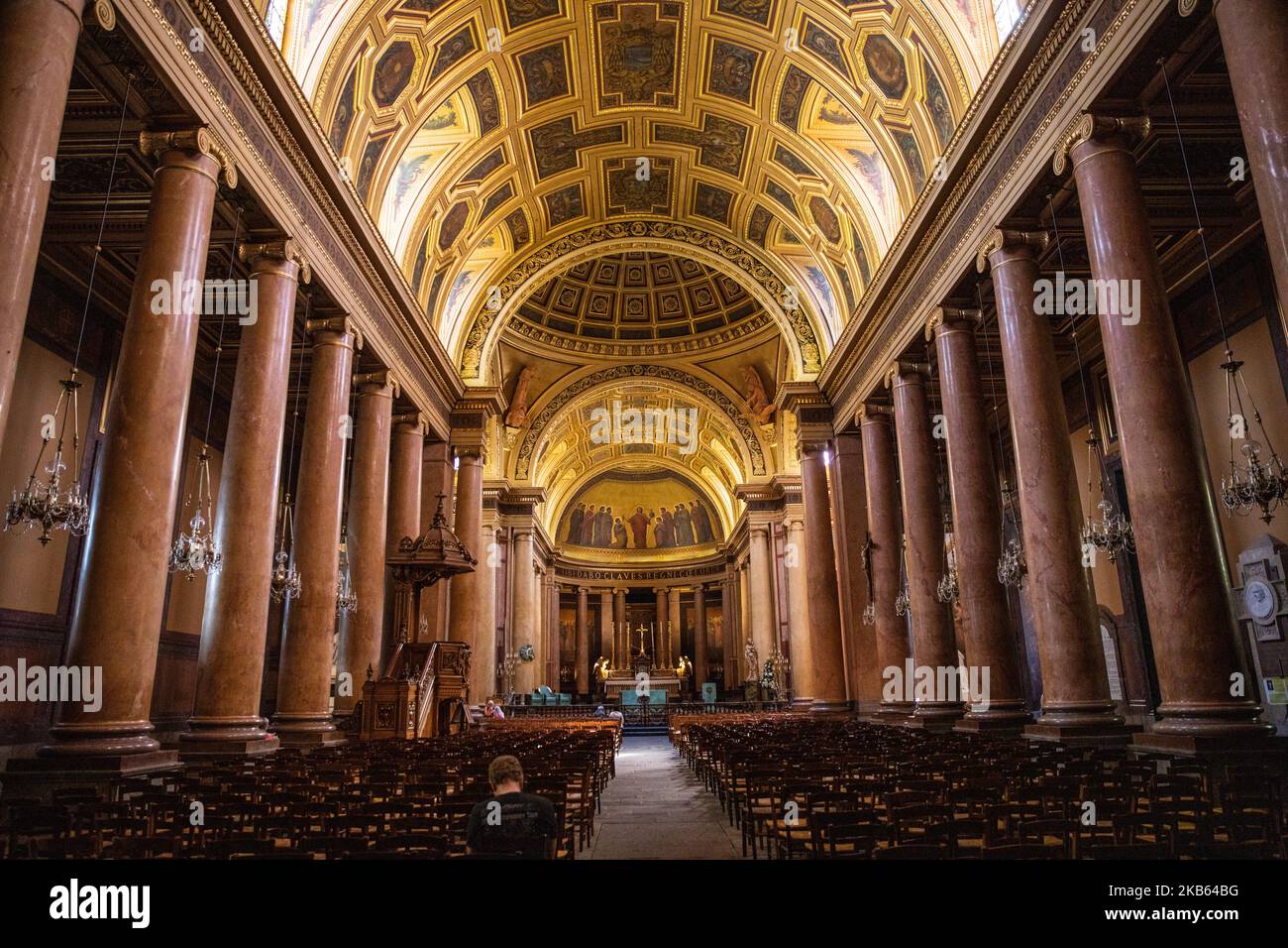 A view of Rennes Cathedral, in Rennes, France, on September 16, 2019 ...