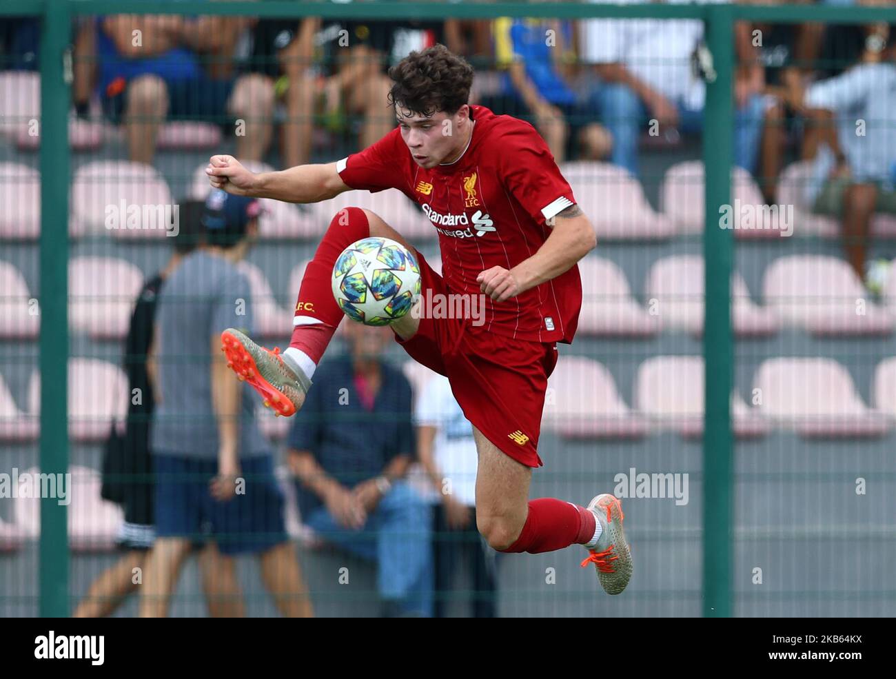 Neco Williams of Liverpool in action during the UEFA Youth League Group ...