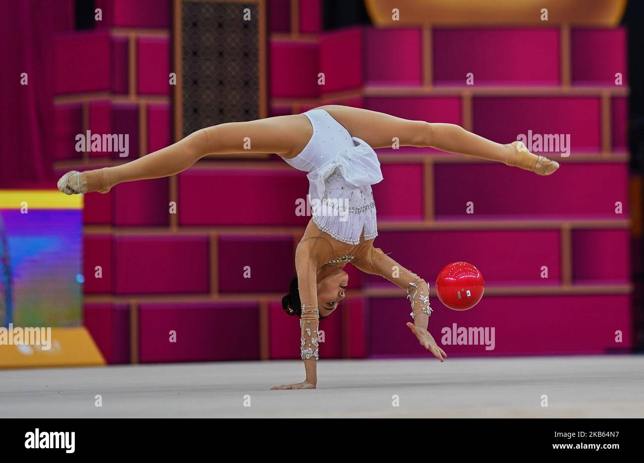 Jiahui Liu of China during the 37th Rhythmic Gymnastics World Championships at the National ...