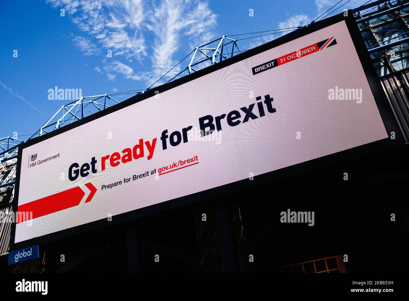 A 'Get ready for Brexit' billboard, part of a huge government ...